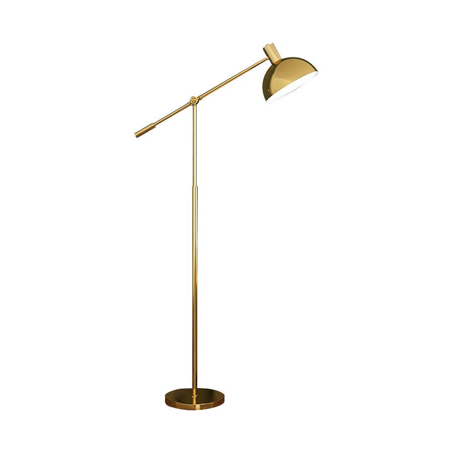 Living Room Gold Metal Devon Floor Lamp 34.6" – Pinlighting