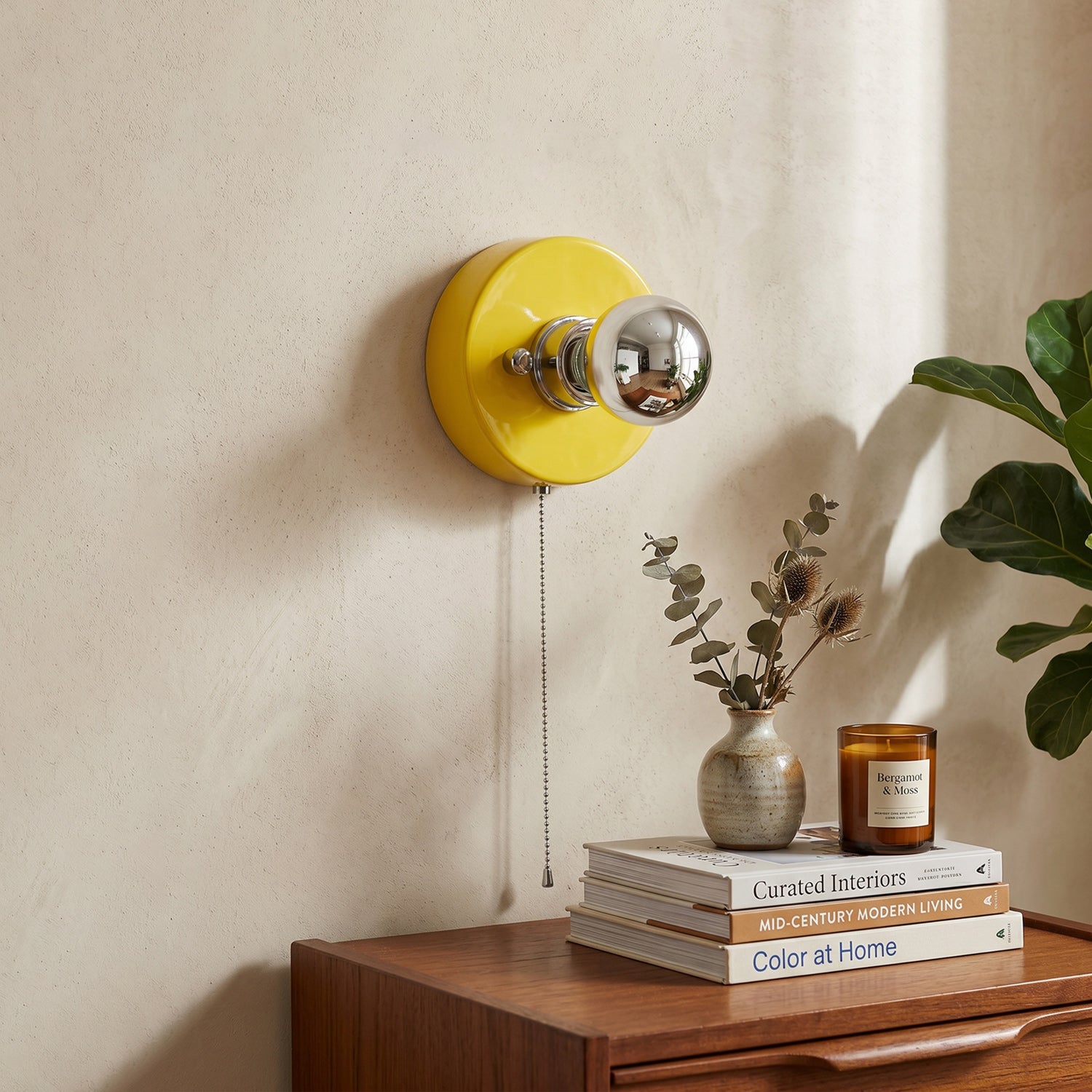Echo Pull-Chain Disk Sconce – Pinlighting