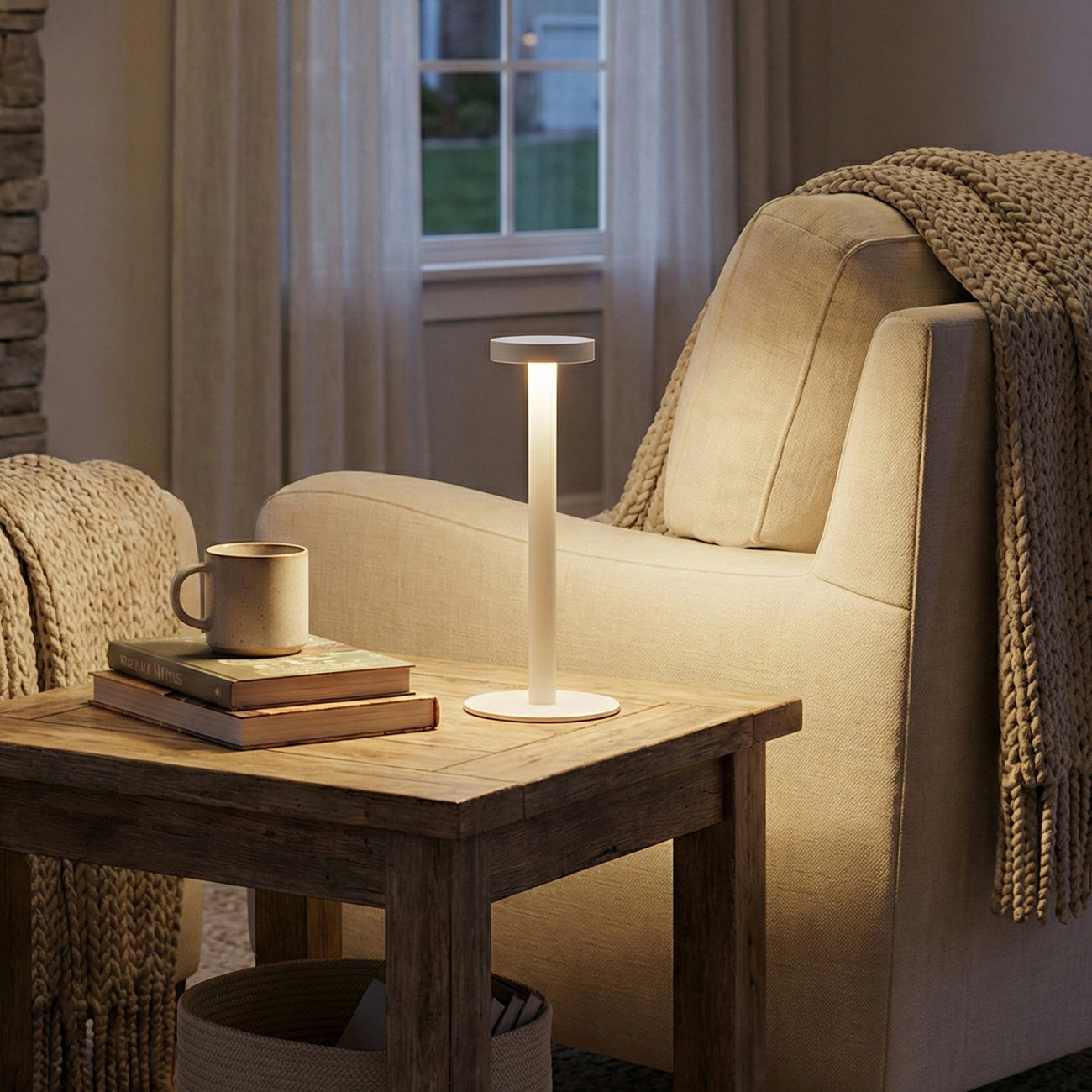 Tetatet Minimalist Table Lamp (Built-in Battery) – Pinlighting